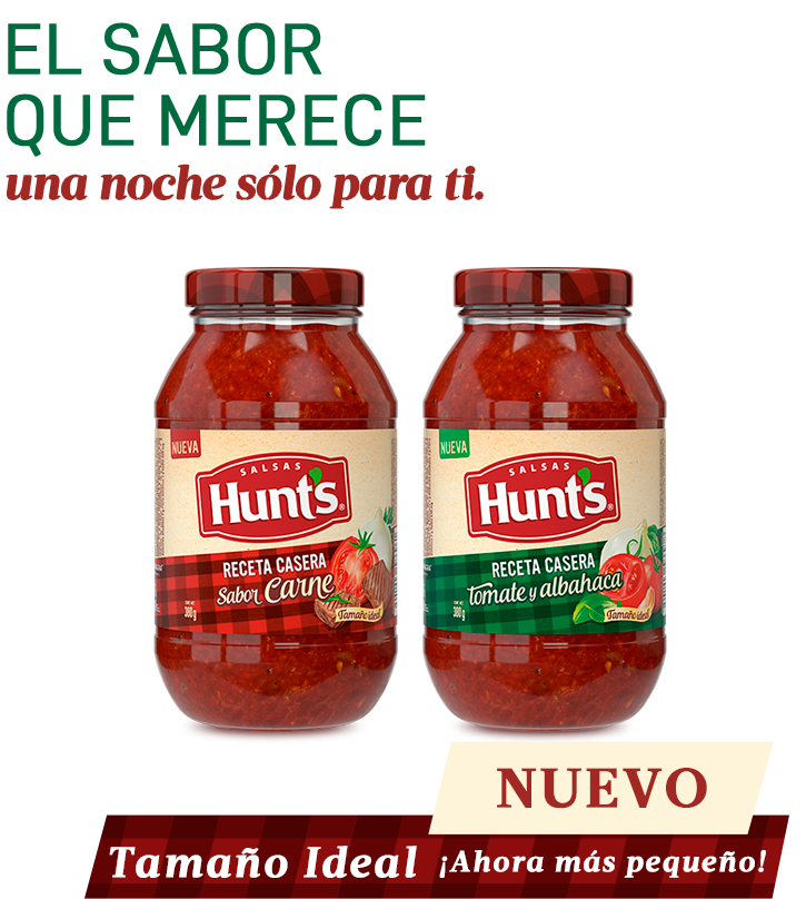 Cocina fácil y delicioso todos los días con Hunt's